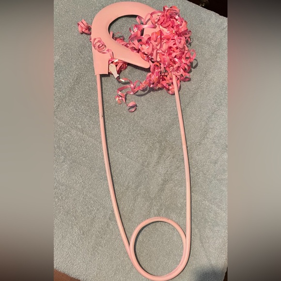 Party Supplies | Giant Metal Diaper Pin Baby Shower Nursery Wall Decor ...